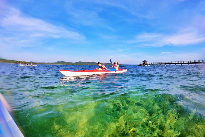 [PRIVATE CHARTER] SEA-KAYAKING along HALF-MOON BAY & SUNSET DRIFTING & DINNER - The Sum Up