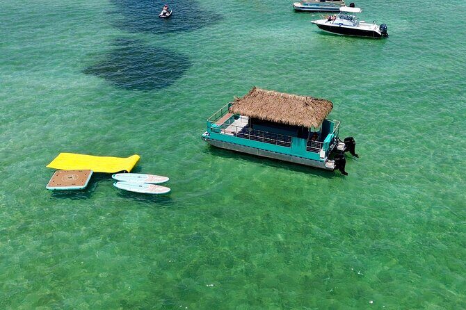 Private Crab Island 18 Passenger Tiki Pontoon Adventure - FAQ