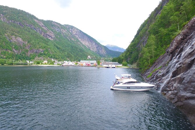 Private Cruise - Fjord and Waterfalls Cruise to Modal- Mostraumen - Cruising to Bergsåa Waterfall and the Village of Mo