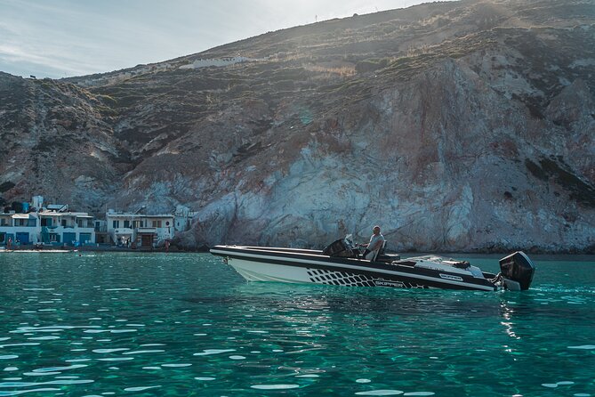 Private Cruise With Speedboat: Kleftiko- Sarakiniko- Sykia Cave - The Luxurious Private Cruise Experience
