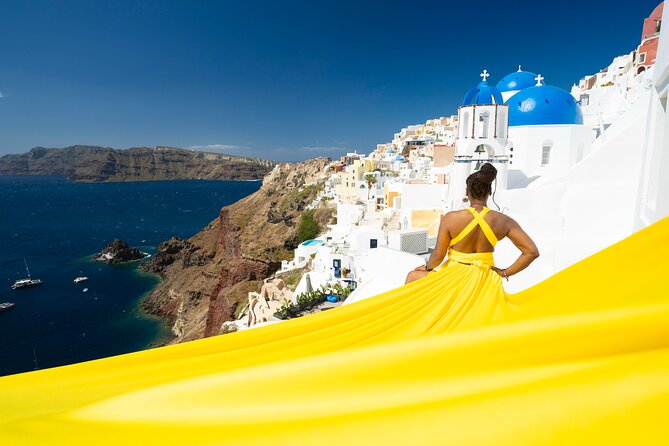 Private Flying Dress Photoshoot in Santorini - Practical Tips for Travelers