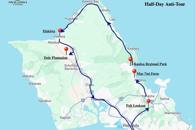 Private Half Day Oahu North Shore Anti-Tour - Nuuanu Pali Lookout: Breathtaking Panoramas