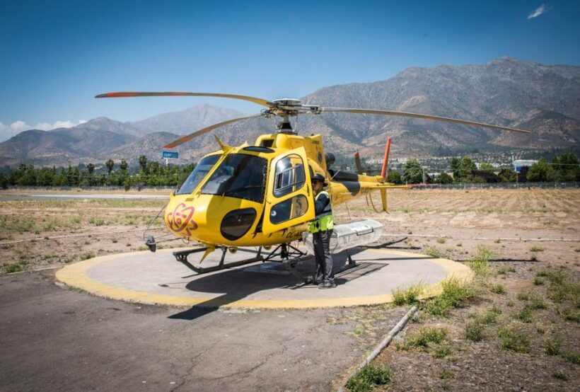 Private Helicopter Flight to winery with Sparkling Wine - Key Points