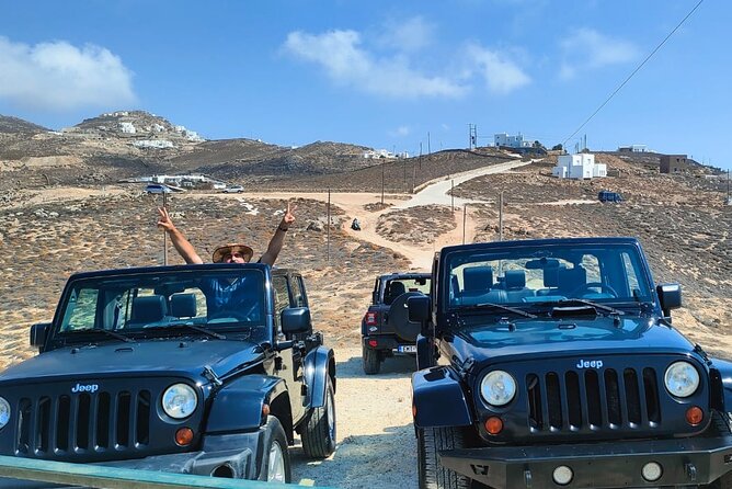 Private Jeep Tour to Mykonos - Discovering Ftelia Beach