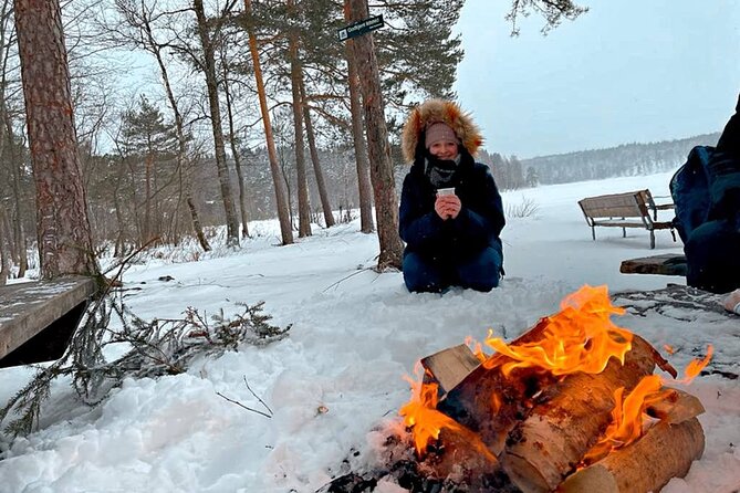 Private Lake Walk with Campfire - A Genuine Taste of Norwegian Nature Close to Oslo
