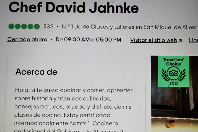 Private Mexican Cooking Class with Licensed Chef - FAQ