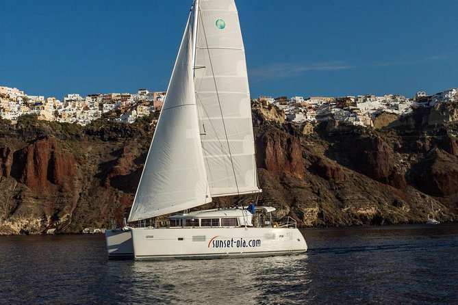 Private Morning Tour Lagoon 400-380 Sailing in Santorini ,Lunch, Drink, Transfer - Itinerary