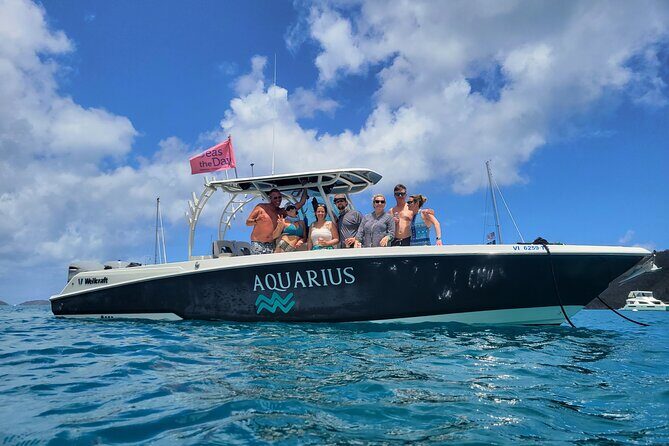 Private New Powerboat to St John & LimeOut. Full Day USVI - Key Points