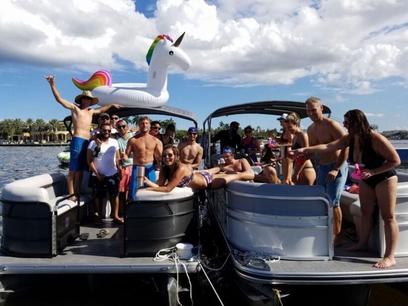 Private Pontoon Boat w/ Captain, Private up to 12ppl - Key Points
