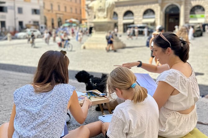 Private Scavenger Hunt Art Lab for FamiliesWith Romes Landmarks - An Introduction to the Artful Rome Family Adventure