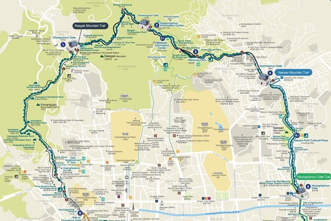 Private Seoul Wall Trekking [Inwangsan, Bugaksan, Naksan Park, N-Seoul Tower] - An In-Depth Look at the Seoul Fortress Trekking Experience