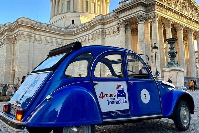 Private tour Paris Sightseeing 2 hours in Citroën 2CV - Pros and Cons