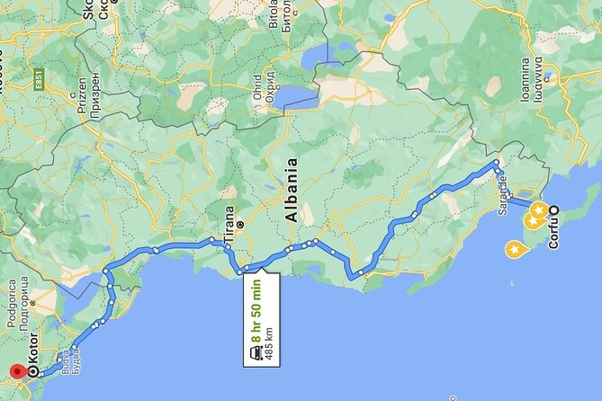 Private transfer from Corfu to Budva or Kotor - What’s Included and What to Keep in Mind