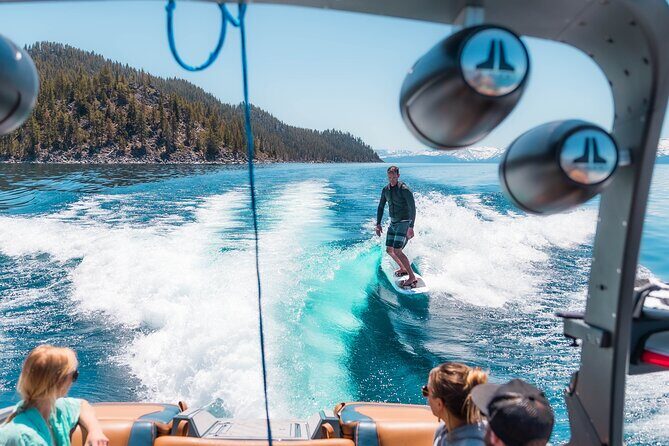 Private Wakesurf/Wakeboard Boat Charter Lake Tahoe - The Experience You Can Expect