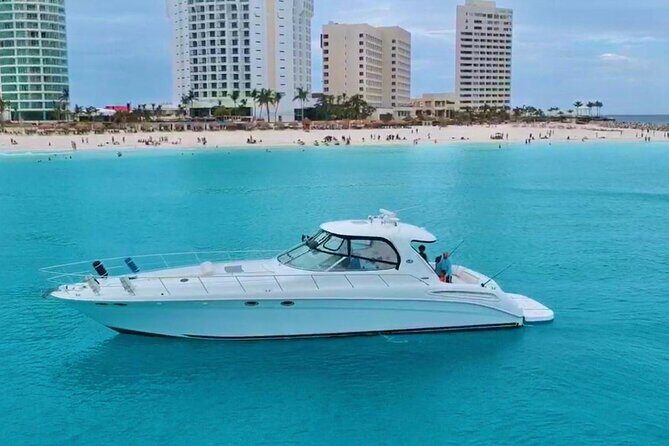 Private Yacht SEARAY SUNDANCER 60ft up to 20 pax 23P1 - Setting Sail on a Private Yacht from Cancun