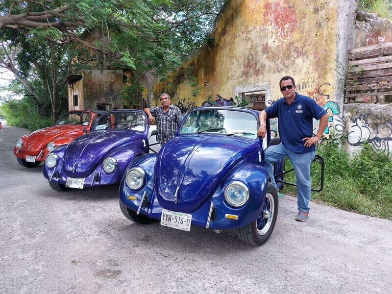 Progreso: Ghost Town Tour + Beach Club in a Classic Beetle - Exploring the Ghost Town of Misnebalam