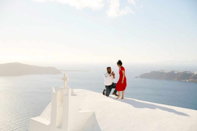 Proposal Photographer in Santorini - The Value of Professional, Candid Photography