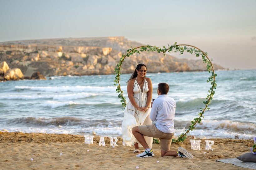 Proposal Photoshoot with Professional Photographer in Malta - Key Points