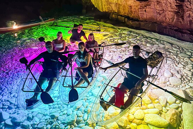 Pula: Sunset/Night-time Illuminated Transparent Kayak Cave Tour - What’s Included?