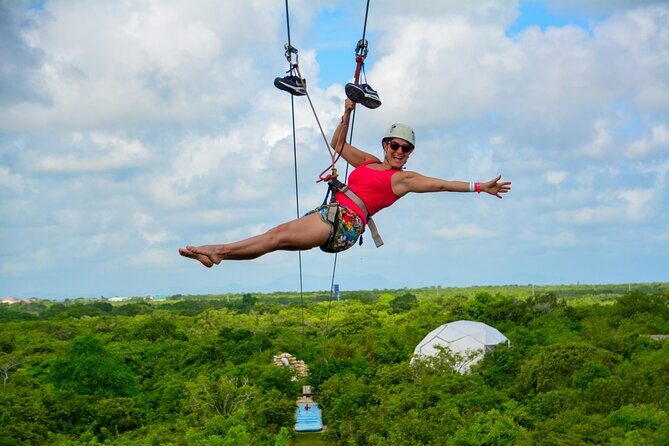 Punta Cana Adrenaline Half Day Tour Zip Line - Key Points