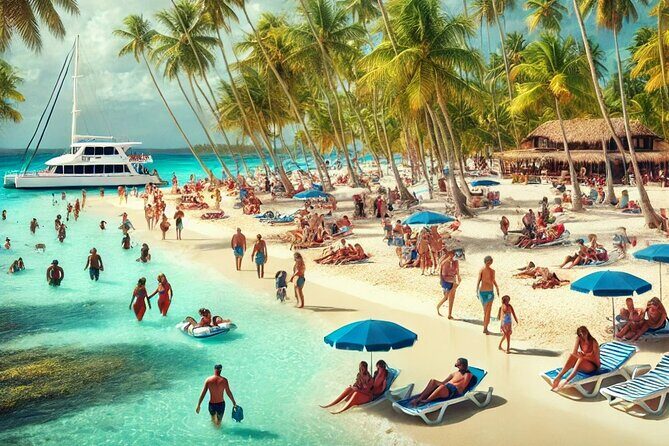 Punta Cana: Saona Island Catamaran Open Bar / Food Hotel Pickup - The Itinerary in Detail