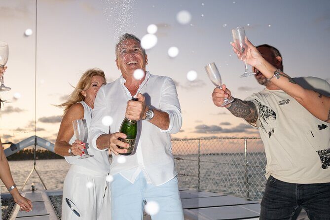 Punta Cana Sunset Catamaran Cruise with BBQ, Champagne & Music - Key Points
