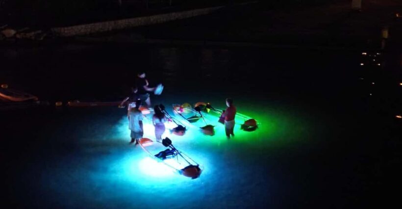 Rab: Night adventures illuminated transparent kayaks - An Overview of the Experience