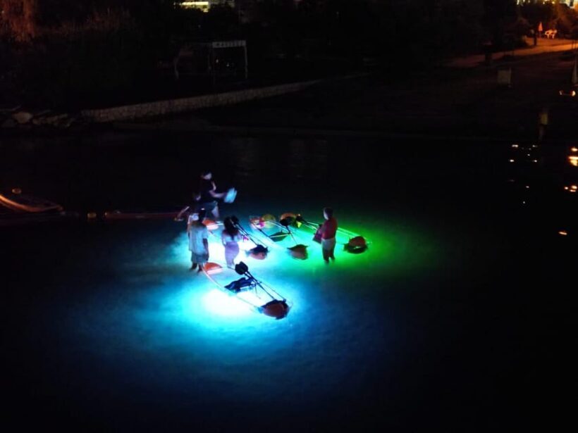 Rab: Night adventures illuminated transparent kayaks - The Experience’s Highlights