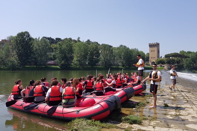 Rafting on the Arno River in Florence Under the Arches of Pontevecchio - Preparing for the Rafting Adventure