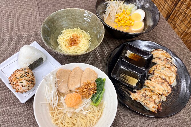 Ramen Gyoza Onigiri Japanese Cooking Class in Kyoto - Key Points