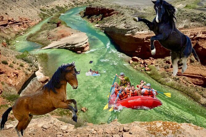 Red Canyons Best Of The Wild West Wild Mustang+Rafting Adventure - An Authentic Wyoming Adventure: Red Canyons Best Of The Wild West Wild Mustang + Rafting Tour