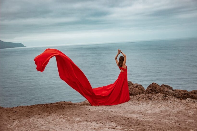 Red Flying Dress Photoshoot & Drone Video in Madeira - What to Expect During Your 1.5-Hour Session