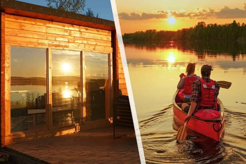 RELAXING CANOE & PANORAMIC SAUNA EXPERIENCE FROM ROVANIEMI - Key Points