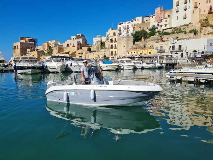 Rent a Boat for Half a Day in September in Castellammare Del Golfo Q19 - Multilingual Staff and GPS-Enabled Assistance