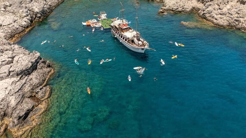 Rhodes: Gulet Trip with Food, Drinks, SUP, Kayak & Swimming - FAQ
