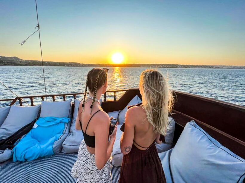 Rhodes: Sunset Cruise with Greek BBQ and Unlimited Drinks - Key Points