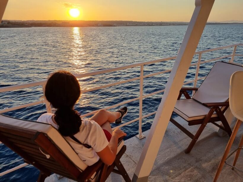 Rhodes: Sunset Cruise with Live Music, Wine & Greek Buffet - Water Activities: Swimming, Snorkeling, and Relaxing