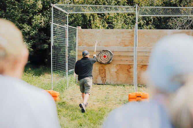 Ridgeway Disk Golf Robot Shooting Axe Throw - An In-Depth Look at the Experience