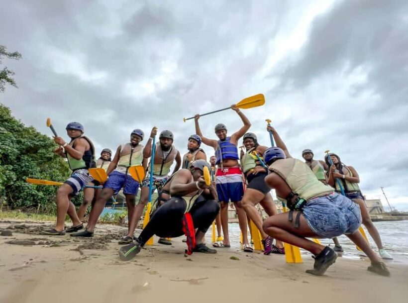 River Rapids Waterfalls, River Rafting, and Beach Adventure - Key Points