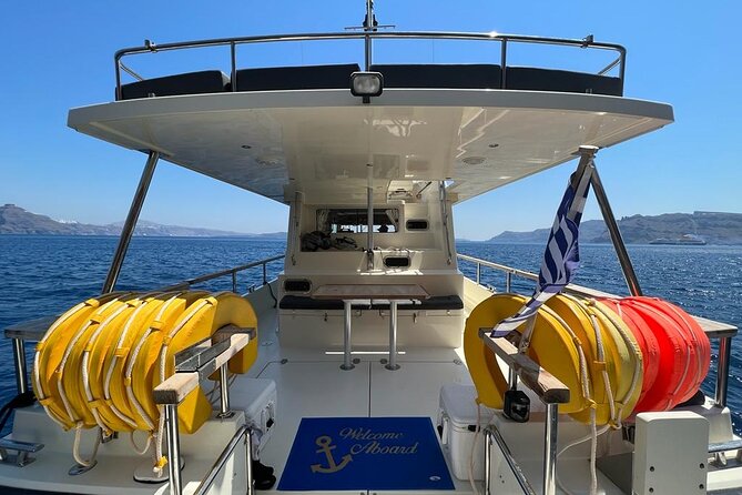 Roam the Caldera With a Private Motor Yacht - Exploring Thirasia Island and Enjoying Lunch