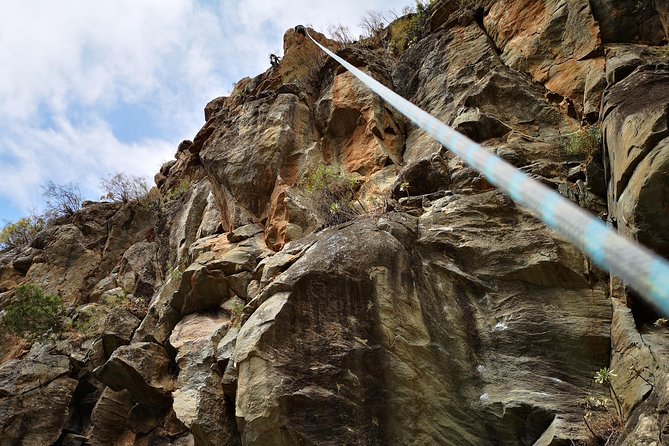 Rock Climbing in Natural Space. - Safety Measures and Equipment Provided