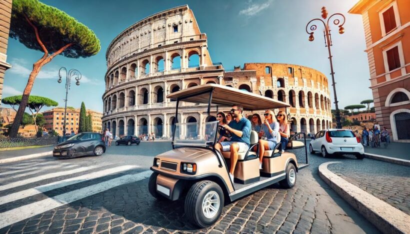 Roma: Golf Cart Night Tour - Key Points