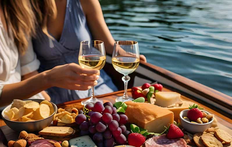 Romantic Boat Cruise with Wine & Cheese or Surprise Dinner - A Romantic Escape on the Water in Marina del Rey