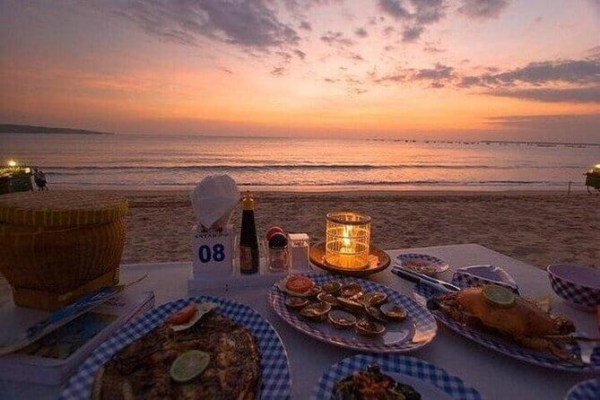 Romantic Seafood Dinner at Jimbaran Beach Bali include Sunset - Key Points