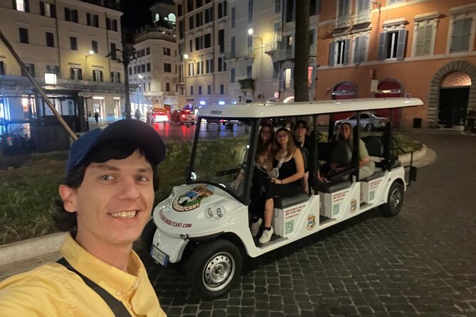 Rome 2 Hour Golf Cart Night Tour With Hotel Pickup - Pickup and Cancellation