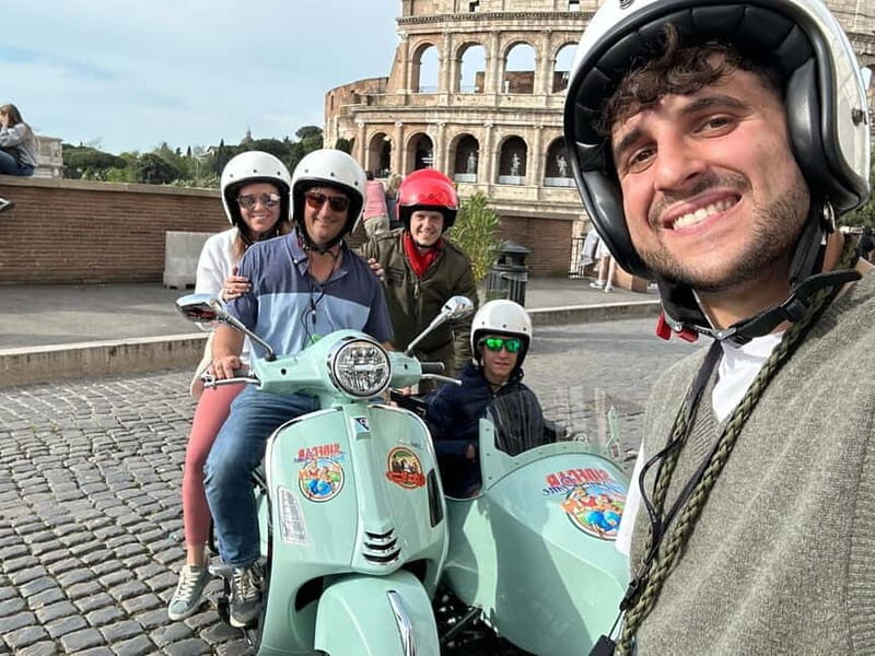 Rome: 3 hours Vespa Sidecar Sightseeing Tour with Gelato - Key Points