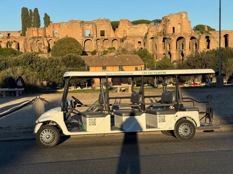 Rome: 6 hoursDaily Private Golf Cart Tour with typical lunch - Key Points