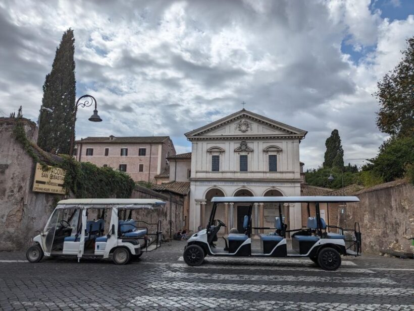 Rome: Appian Way & Catacombs Golf Cart Shared Tour - Key Points