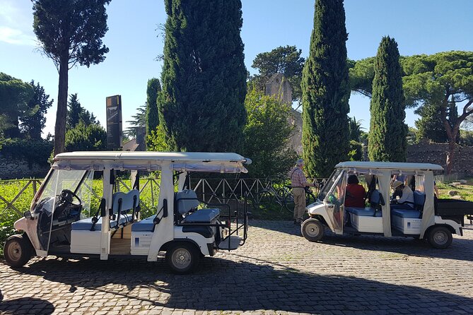 Rome: Appian Way & Catacombs Golf Cart Tour - Shared|Small Groups - Exploring the Appian Way