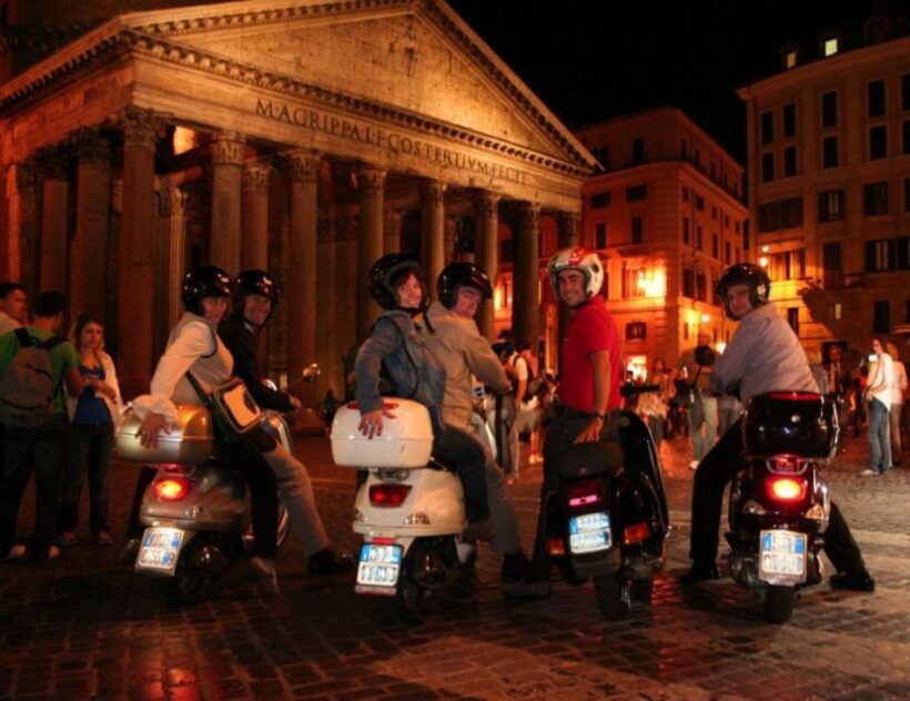 Rome by Night Vespa Tour With Driver/Private Guide - Key Points
